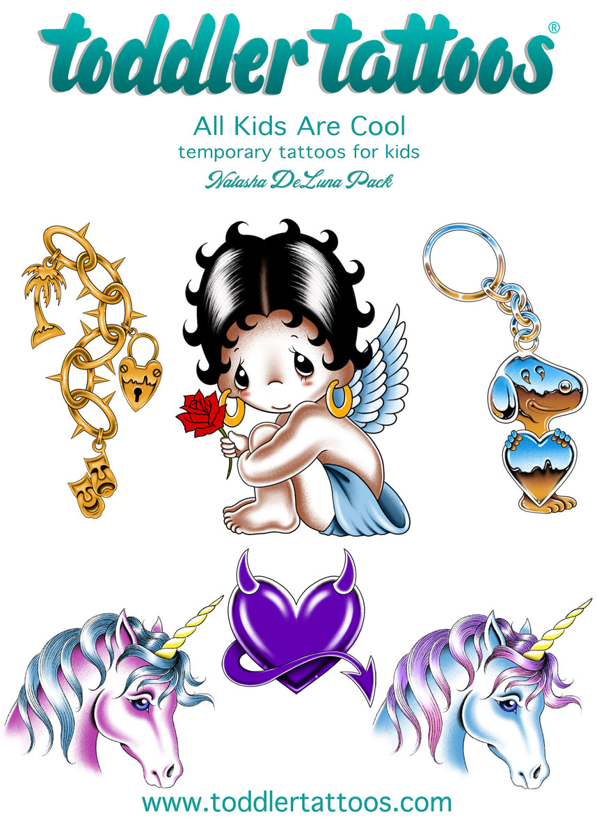 6 PACK OF NATASHA DELUNA DESIGNS – Toddler Tattoos